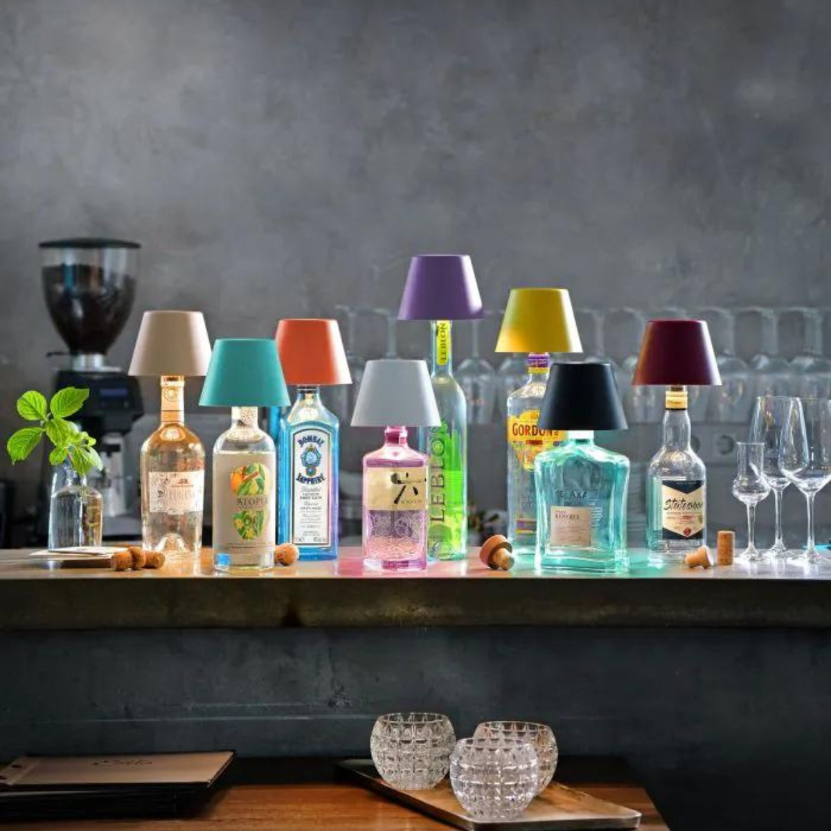 Sompex Lampe - TOP GRAU AKKU RGB -Akku-Flaschenleuchte – Outlet Home Living